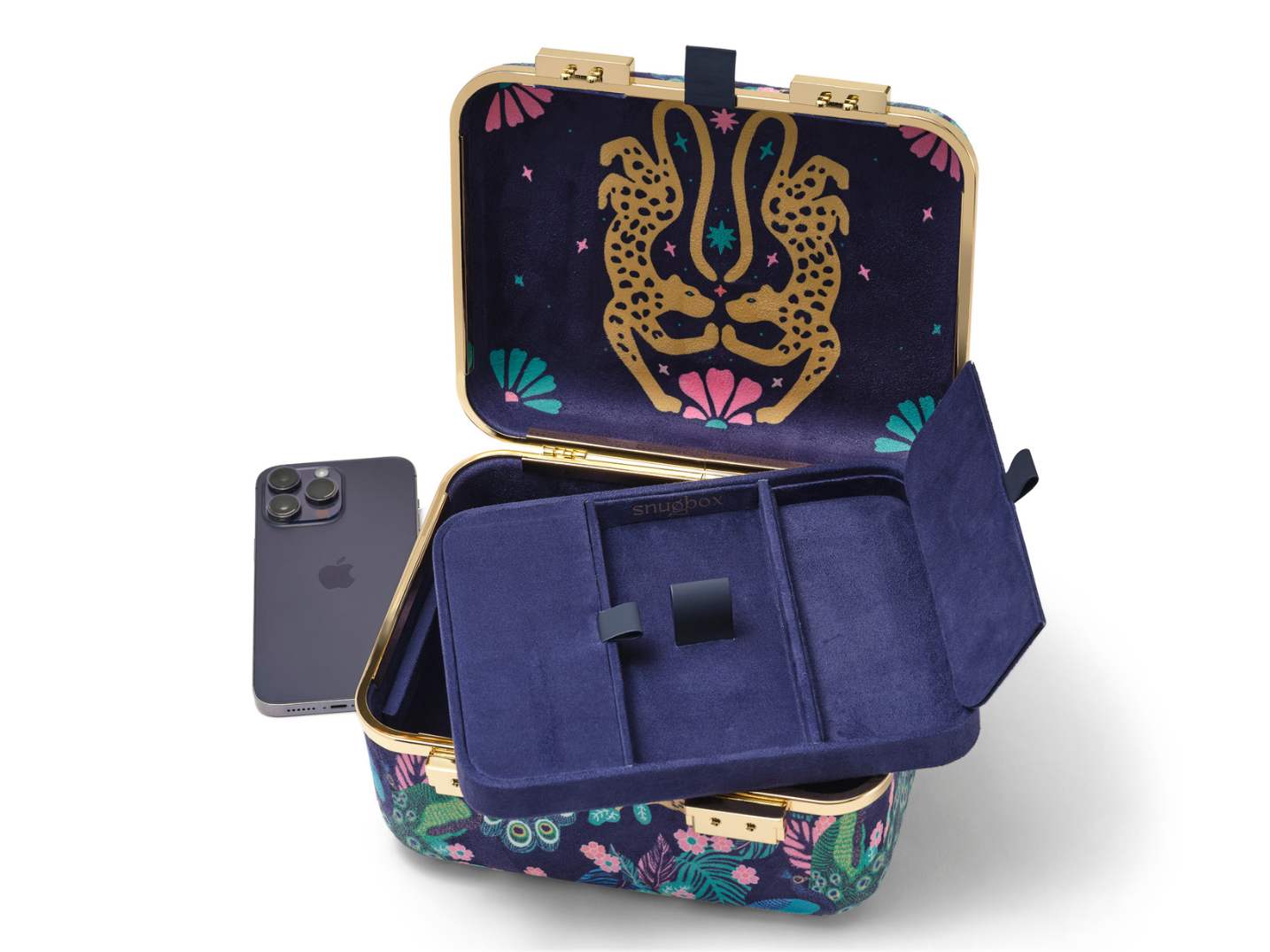Peacock garden women's locking stash box lockbox – snugbox